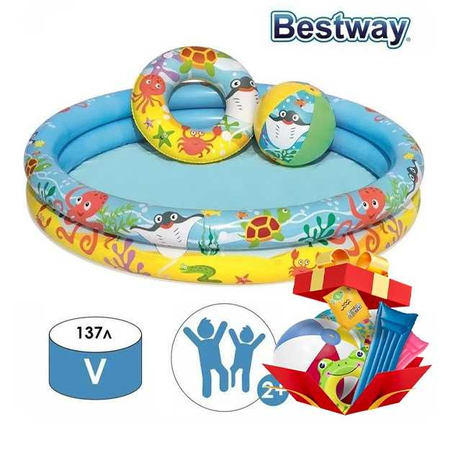 Надувной бассейн Bestway 51124, бесплатная доставка.