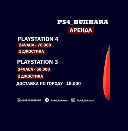 Прокат PlayStation