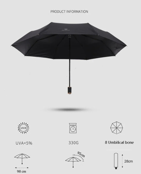 Soyabon zontik 98sm UV unisex