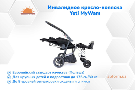 Инвалидная коляска для детей с ДЦП и подростков Yeti MyWam (ПОЛЬША)