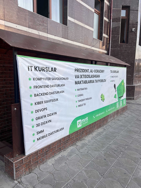 IT kurslari, til kurslari va IT sohasidagi xizmatlar