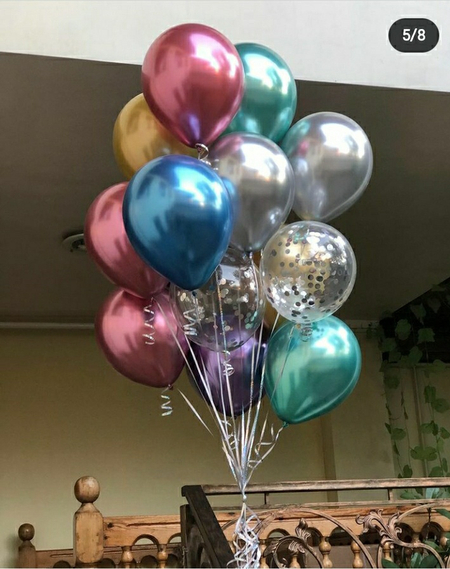 Vazdushniy sharlar, geliviy gazoviy xar xil assortiment