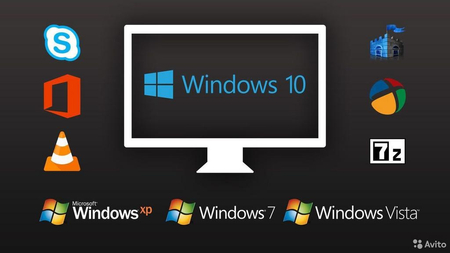 установка windows xp/7/8.1/10/11