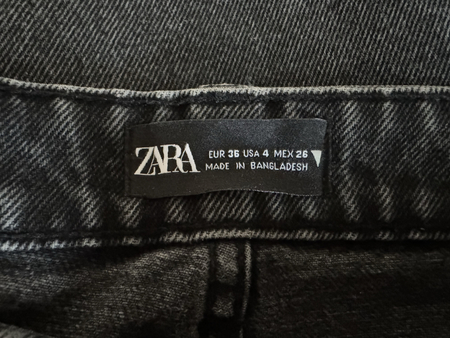 Джинсы серые “Zara”, х/б, разм. Eur 36