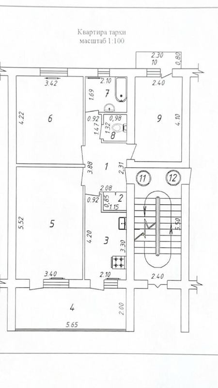 Продаётся.     3-комнатная.     2 этаж.    75 м2.    ул. Аккурган.