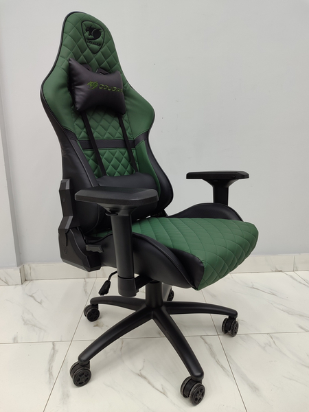 Кресло для геймеров, Компьютерное игровое кресло модель Cougar green