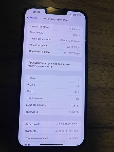 Iphone  13 pro max 128/gb
