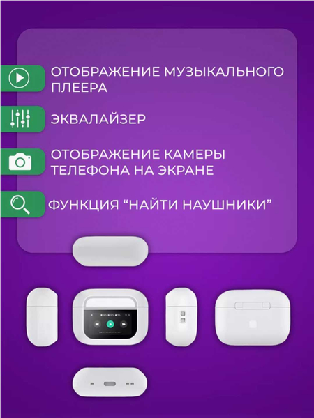 sizmsiz bluetooth quloqchin sensor displayli airpods pods pro