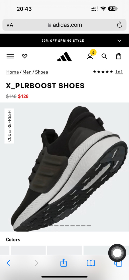 Кроссовки Adidas X_PLRBOOST