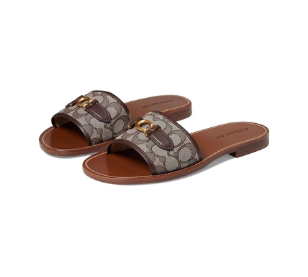Женские тапочки - сандали «Coach»
Model: INA JACQUARD SANDAL