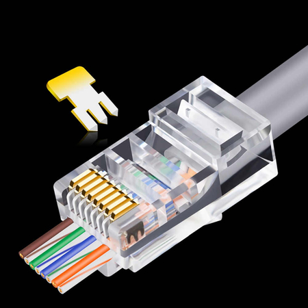 RJ45 конектор штекер оптика . Konektor shteker rj45.