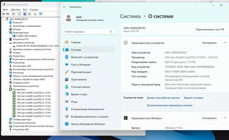 ПРОДАМ Acer Aspire A315-59 Ноутбук Core™ i3-1215U/8GB/512SSD/15.6\\\