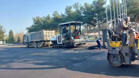 Завод оркали Асфалт киламиз зур майда асфальтдан