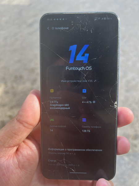 Vivo Y35 4+4 128 gb 5000 amper batareka