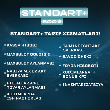 Biznesni avtomatlashtirish(ishlab chiqarish, savdo, hizmat ko’rsatish)