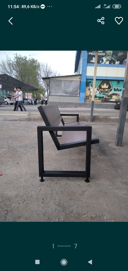 Садовая скамейки стиле лофт