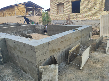 Beton quyish hizmati.