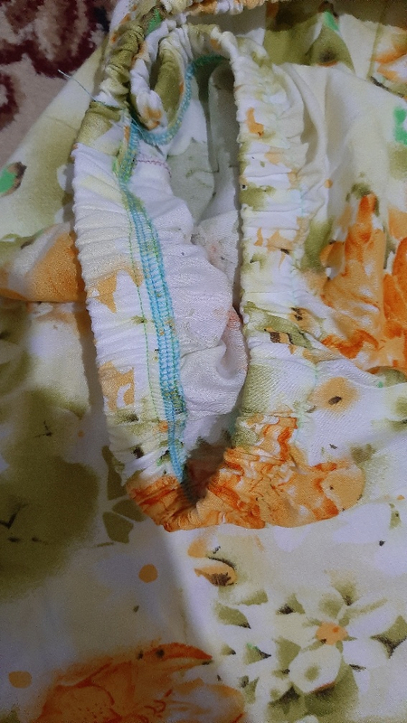 Paplin kòylak. Yuvib tikilgan