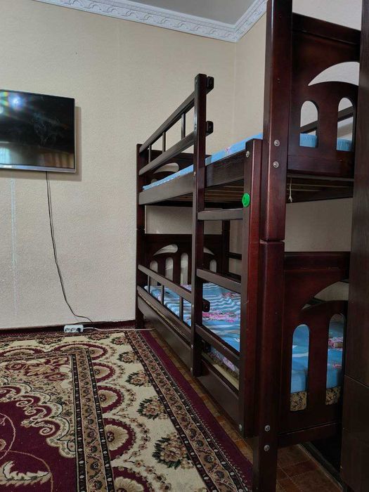детский 2 этажные кровать и шкаф