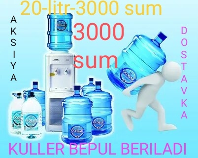 AKSIYA BEPUL KULLER Aparati  ДОСТАвкА Вода 20литр=3000 sum