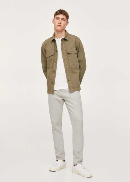 Джинсы MANGO (28) Tapered-fit lyocell Tom jeans