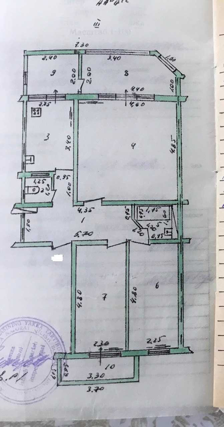 Паркентский Базар массив Рийезий, улучшенная план. 86м², 3\3\9