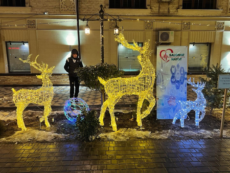 Олен, новогодний оформления