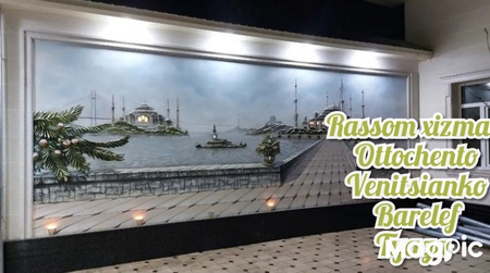 Xudojnik ,rassom 3d haykal Barelef. Художник рассом