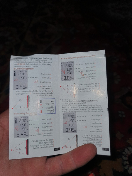 Lazerli metir kichkina,40 metirgacha olchedi millimetrgacha tochi