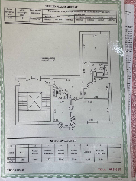 Яккасарайский район 3/4/8 86м² продам