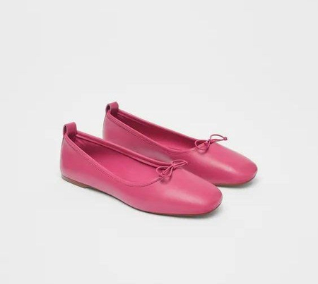 Кожаные балетки для девочек,  ZARA