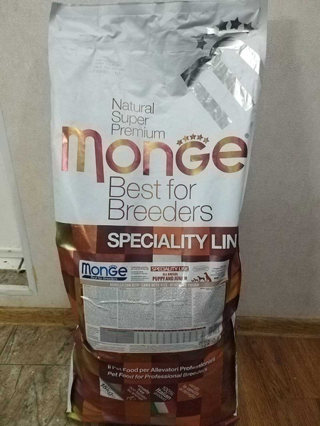 Корм для собак Monge- ягненок с рисом
