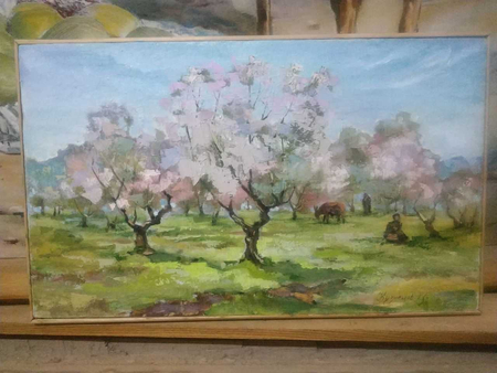 Картина масло ,холст размер 53на 42,  не дорого