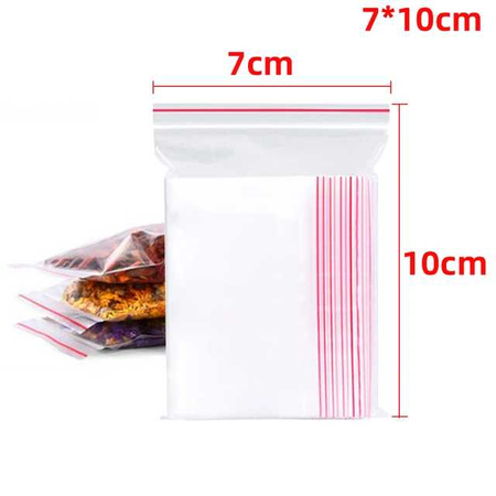 Zip qulf, Doypack plastik qoplar, 10×15 sm, 100 dona