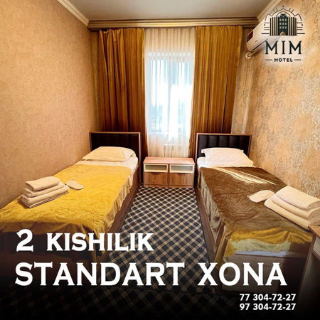 Qulay narxda hotel Standart, Lux, Vip xonalar