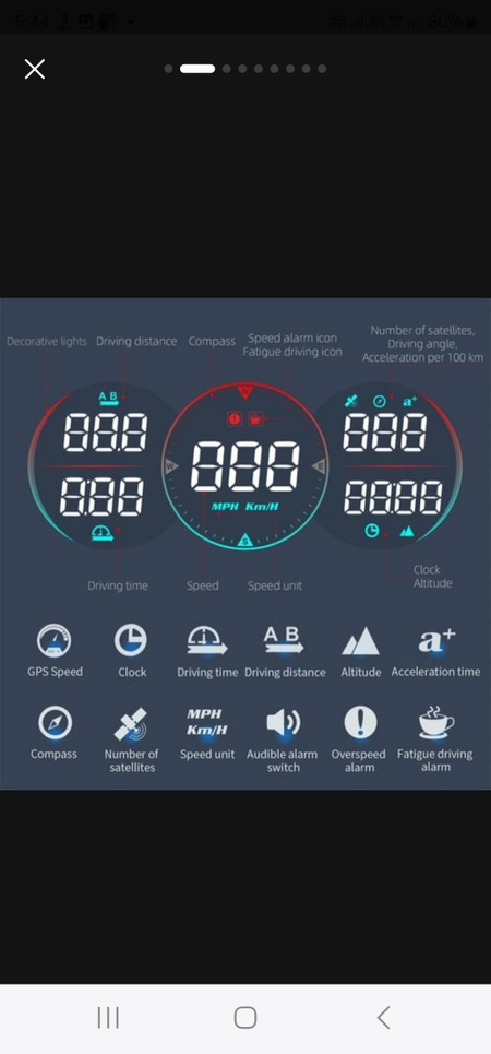 Продам автомобильный HUD GPS