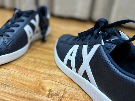 Armani Exchange кожаные кроссовки