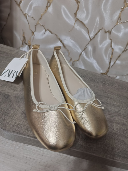 Балетки Zara для девочки, 34 размер.