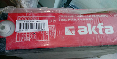 Панельный Стальный Радиатор AKFA Comfort 600 x 500  новый один остался