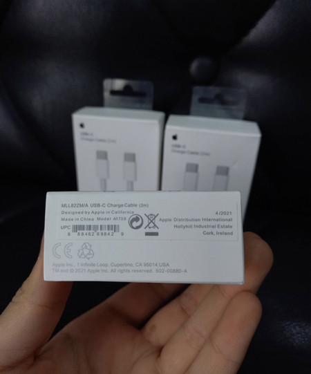 Apple Macbook ipad iphone type-c usb-c charge cable 2 метровая