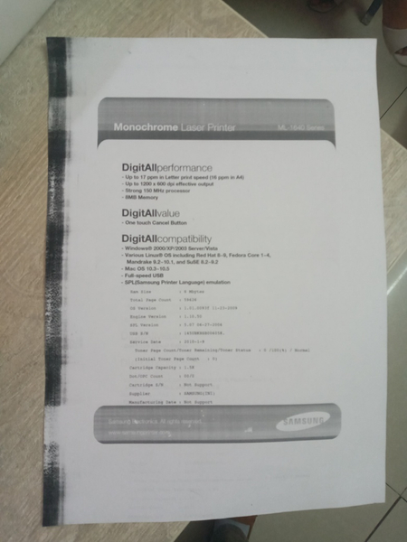 SAMSUNG   Printer ml1640
