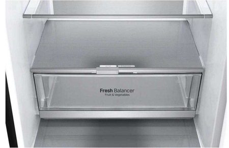 Холодильник LG DoorCooling+ GC-B459SBUM Чёрный метал 341 литров