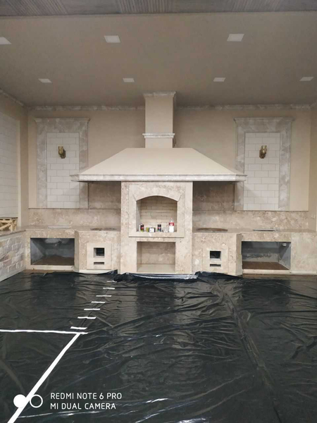 Летние кухни,камины,сауны, водопады