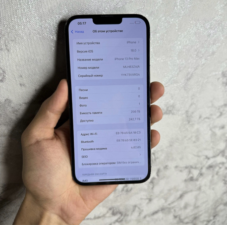 Iphone 13 pro max 256 gb dual simli