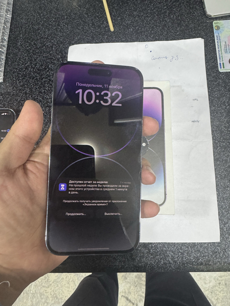 iphone 14 pro max pamit 128g yomkost 88 % holati ideal karopka bor