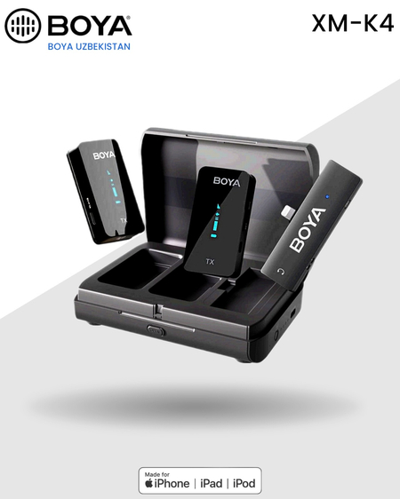 Boya xm-6 K4 двойной микрофон для iPhone Saramonic Rode Dji