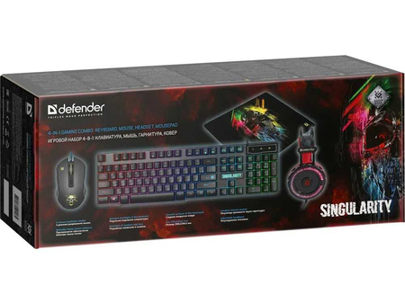 Defender Singularity MKP-118 (klaviatura sichqon, gilamcha, quloqchin)
