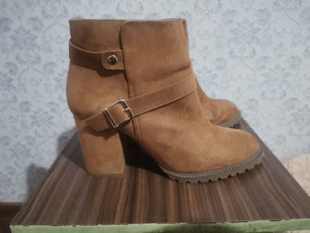 Сапоги Bershka, замшевые