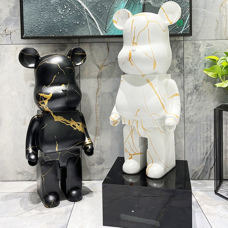 Мишка bearbrick white black