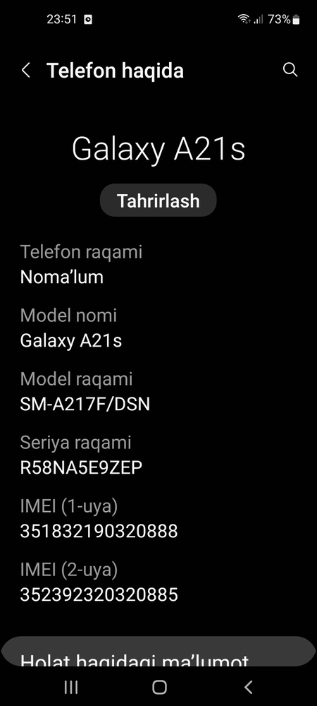 Galaxi A21 samsung